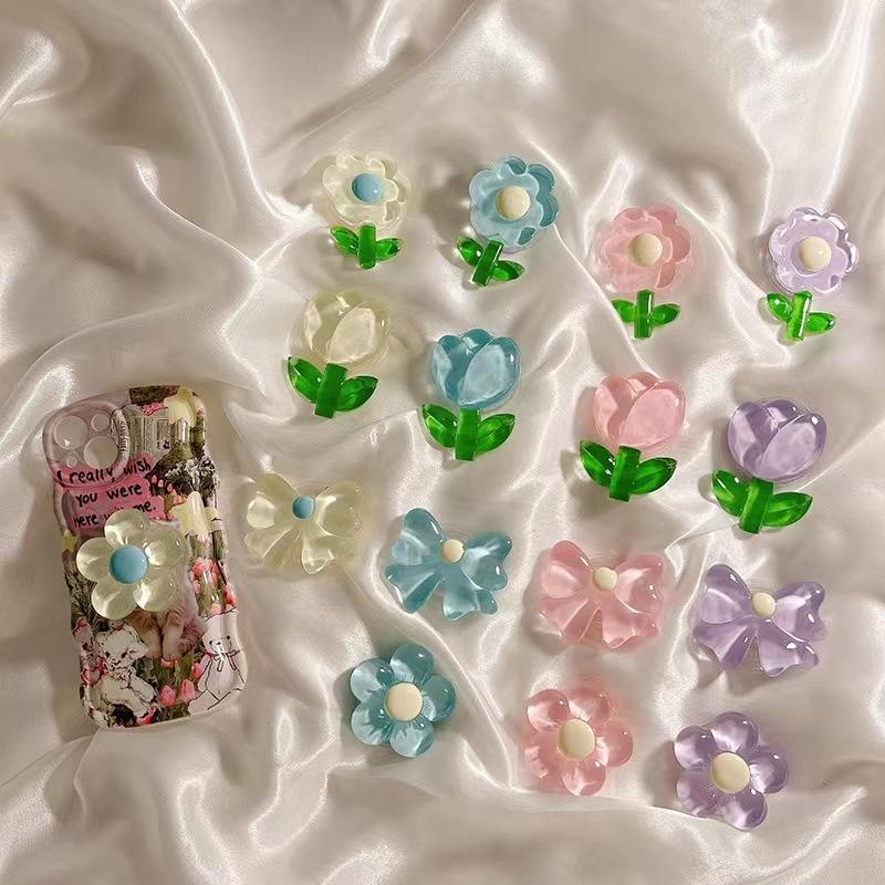 Simple and transparent candy color flower bow mobile phone air - TikTok ...