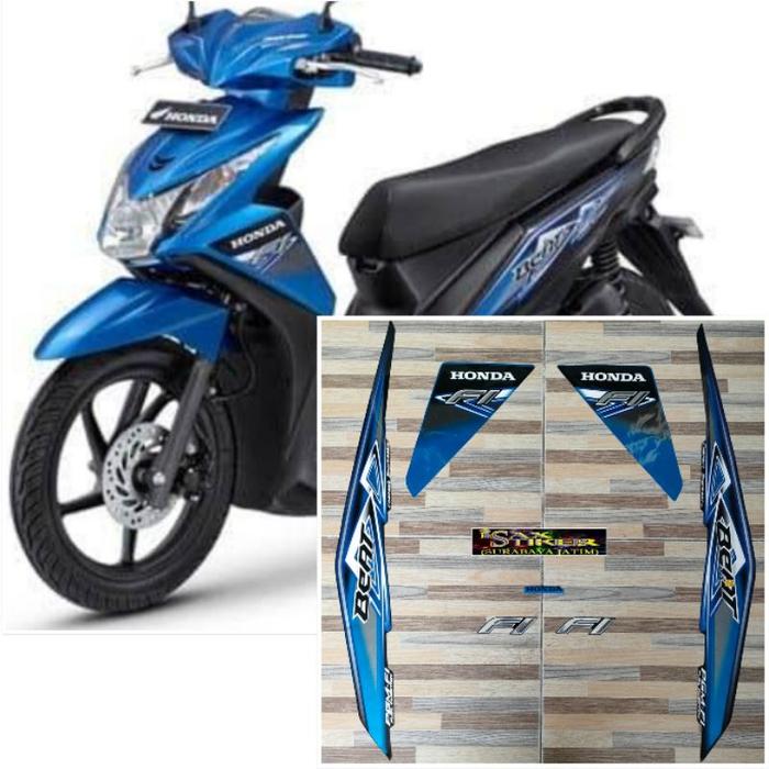 Jual striping motor beat FI biru hitam tahun 2013 2014 - Kota Surabaya ...