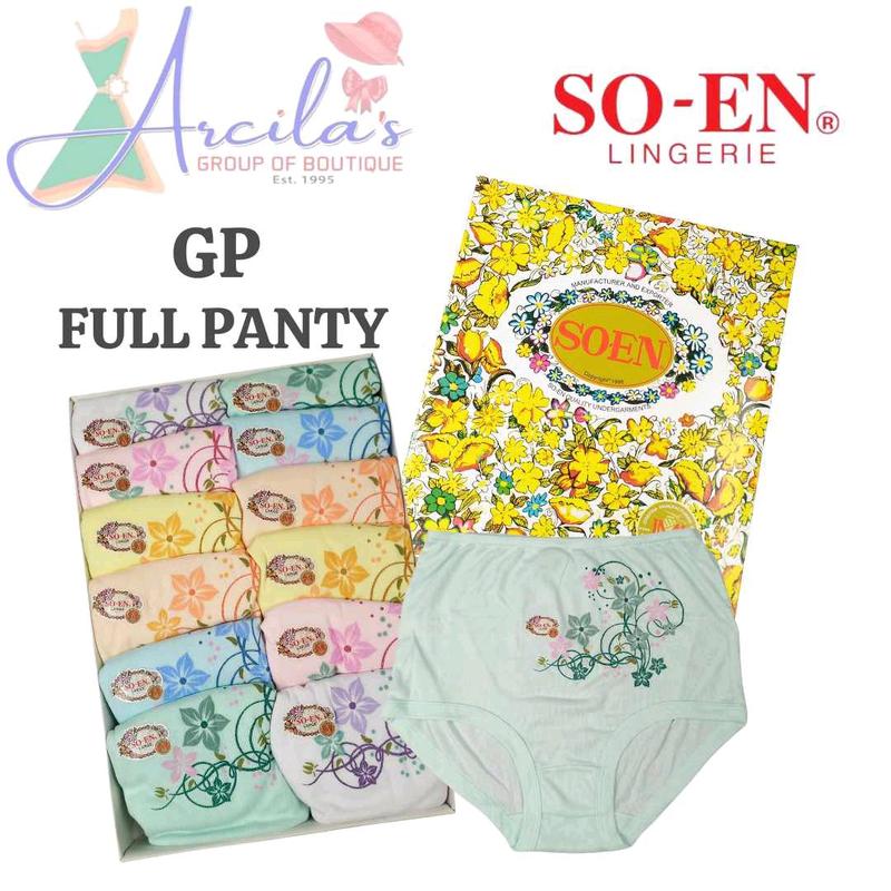 SOEN FULL PANTY DOZEN COTTON PRINTED RANDOM DESIGNS - TikTok Shop ...