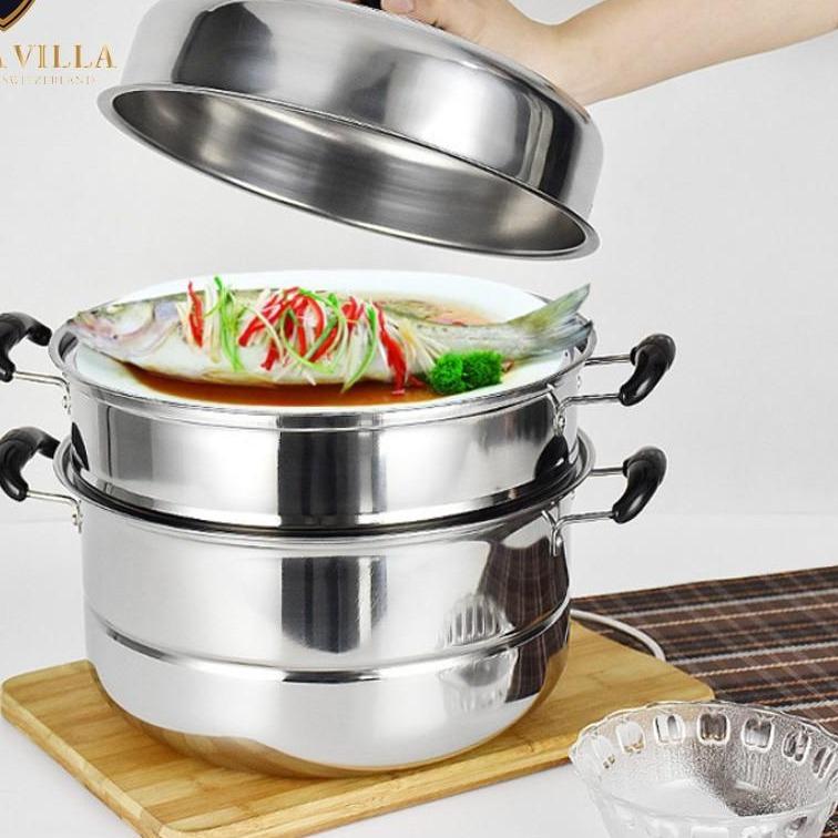 Villa steamer 3 layer stainless food steamer stainless steamer - TikTok ...