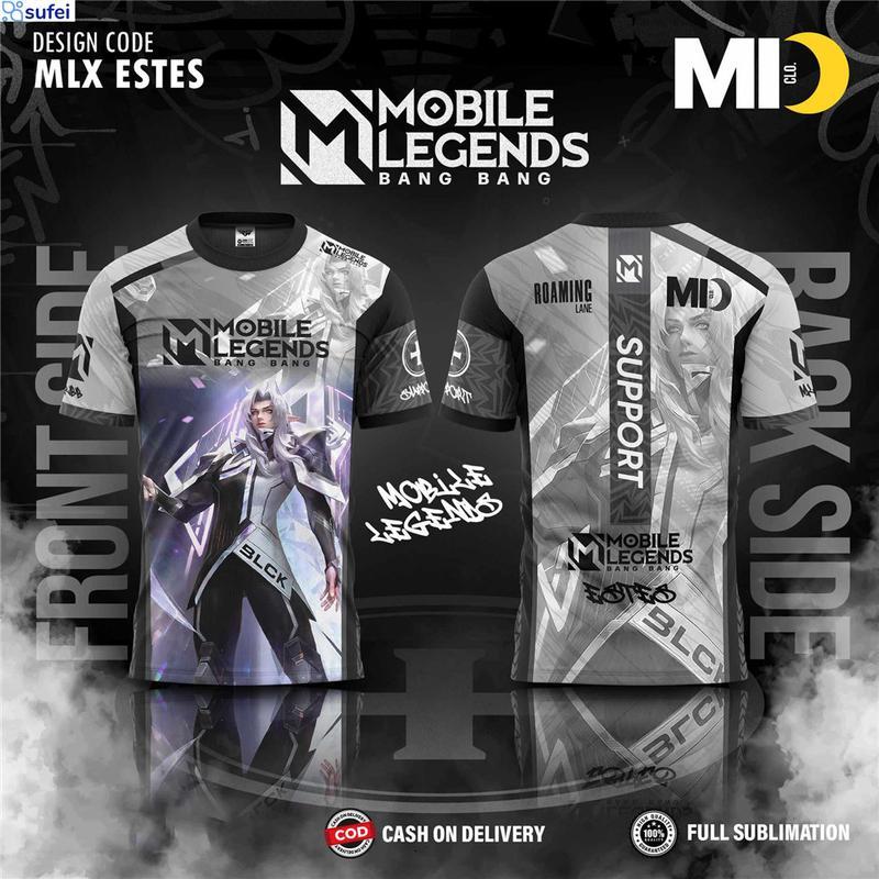 Kemeja-T Mobile Legends, Mlbb, Fesyen, Jualan Panas, Berkualiti ...