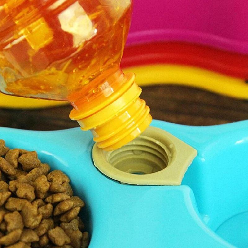 Dual Port Dog Automatic Water Dispenser Feeder Utensils Bowl Cat ...