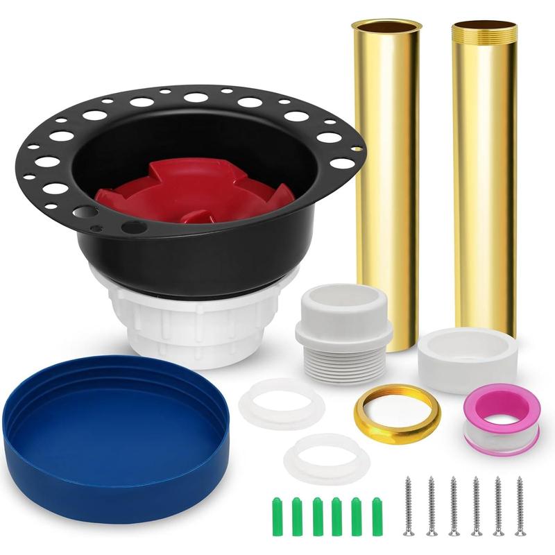 Freestanding Bathtub Tub Drain Rough-in Kit with Brass Tail Pipe ...