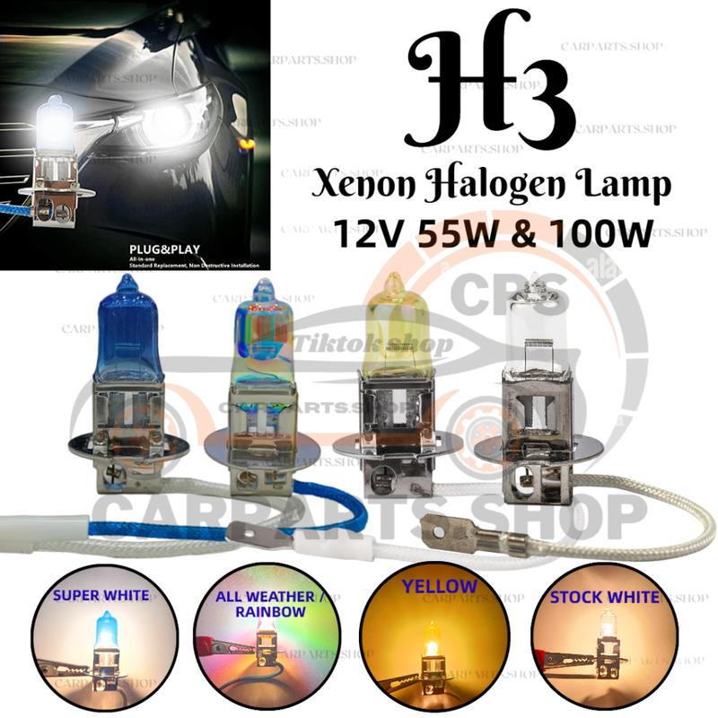 H3 Car Xenon Ultra Super White Stock White Yellow 4300K Bright - TikTok ...