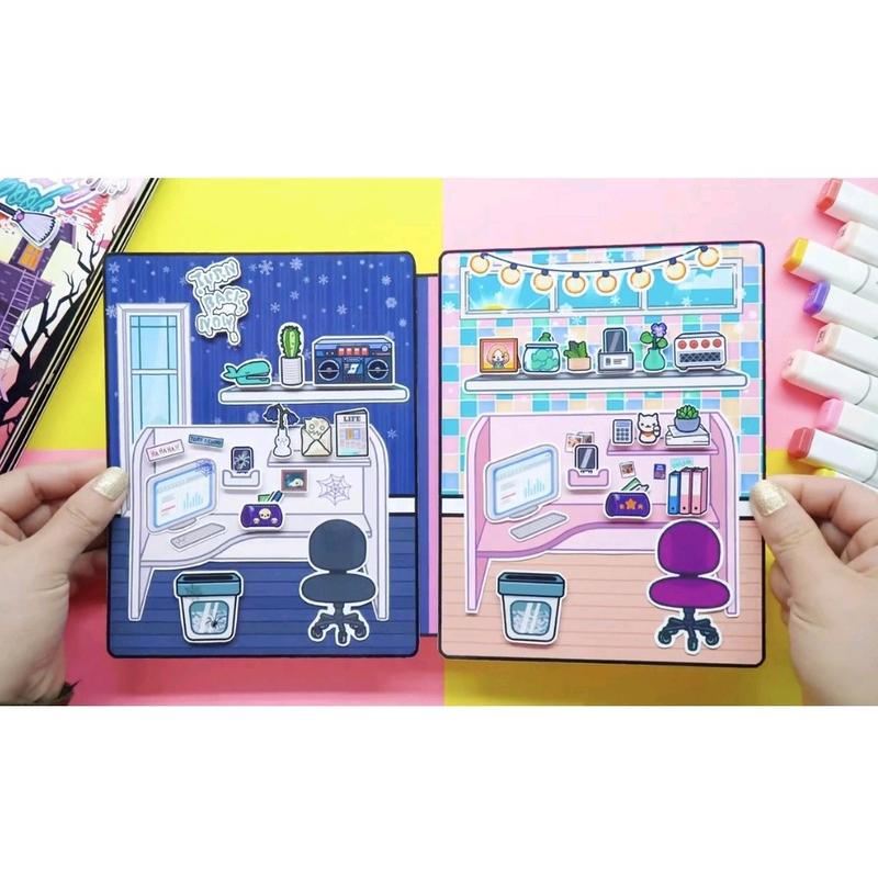 BELUM DISUSUN Paper Dolls House Wednesday and Enid In Office In Quiet ...