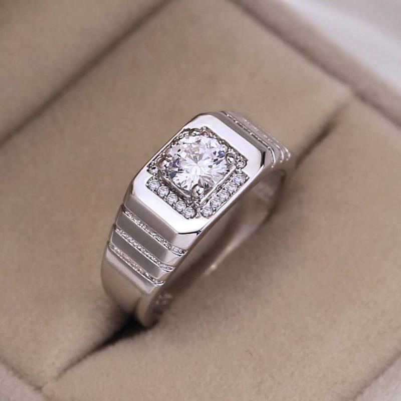 Light Luxury Fashion Classic Models Square Ring Ring Senior Sense ...