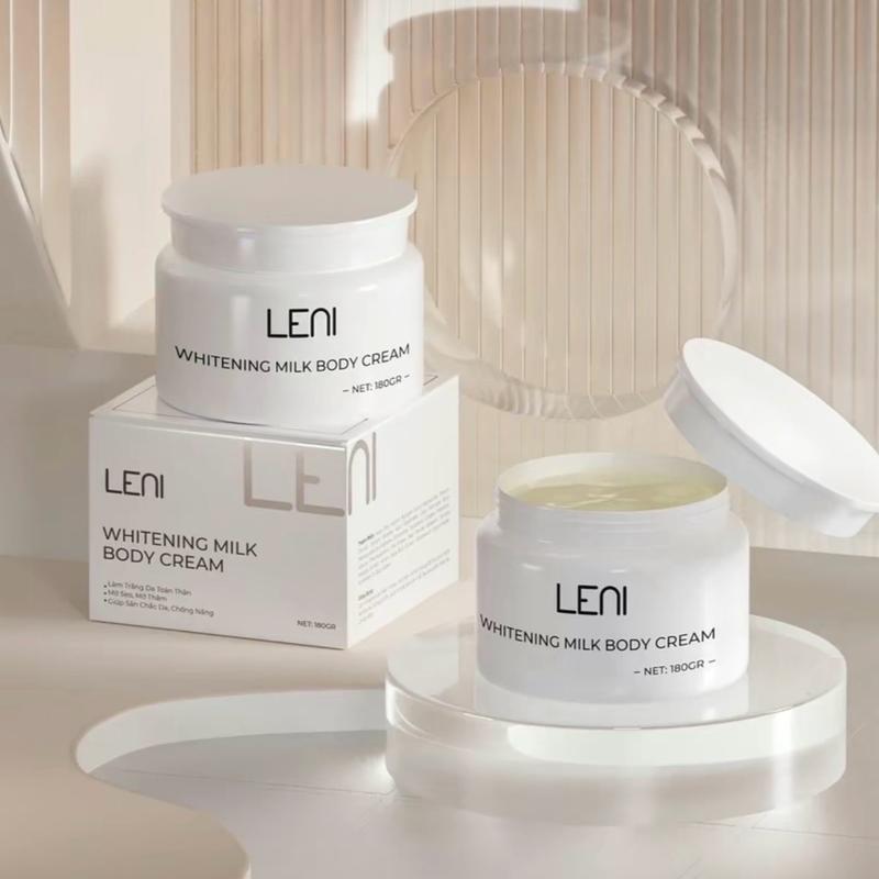 2 KEM BODY VÁNG SỮA LENI 180ml(tặng 1 tẩy TBC+1 Oil chiết 5ml) - TikTok ...