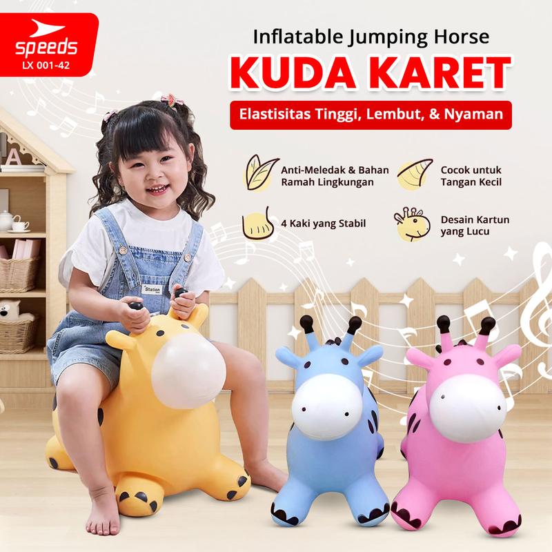 SPEEDS Jumping Animal Kuda Kudaan Karet Tebal Mainan Anak Anak - Shop ...