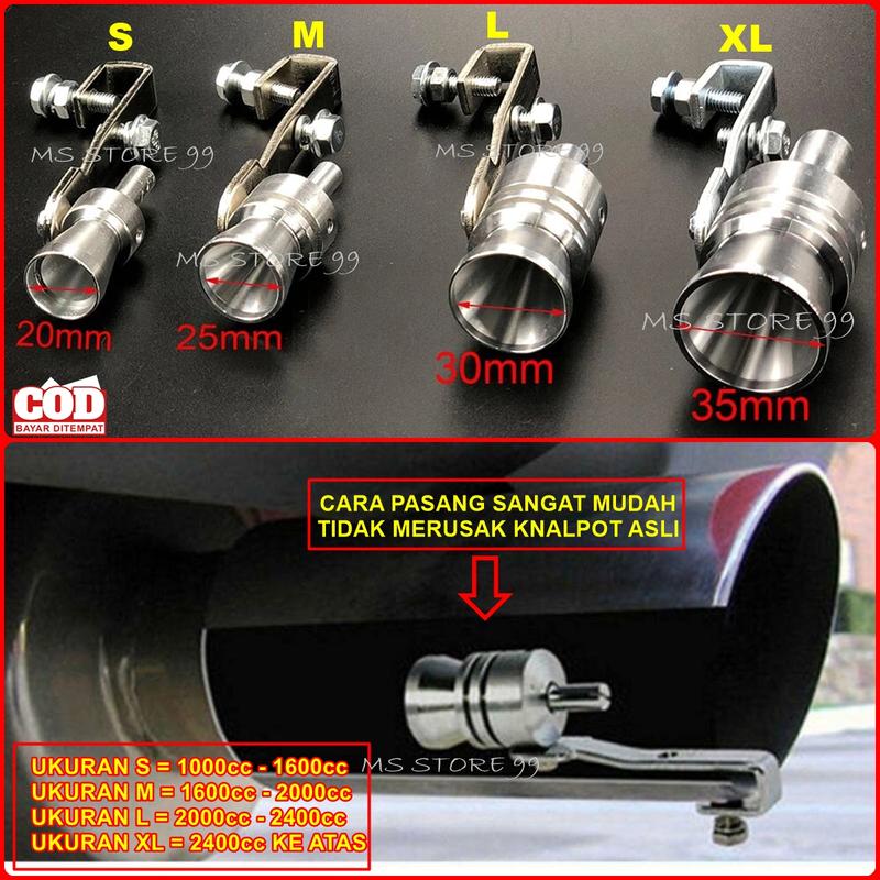 Turbo Whistle Knalpot Mobil Kenalpot Whistler Peluit Siul Suara - Shop ...