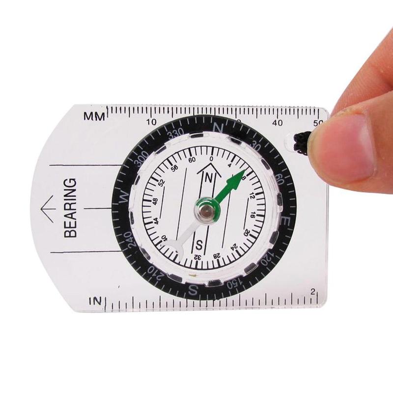 Outdoor Map Ruler Compass Multifunctional Compass Portable Ruler ...