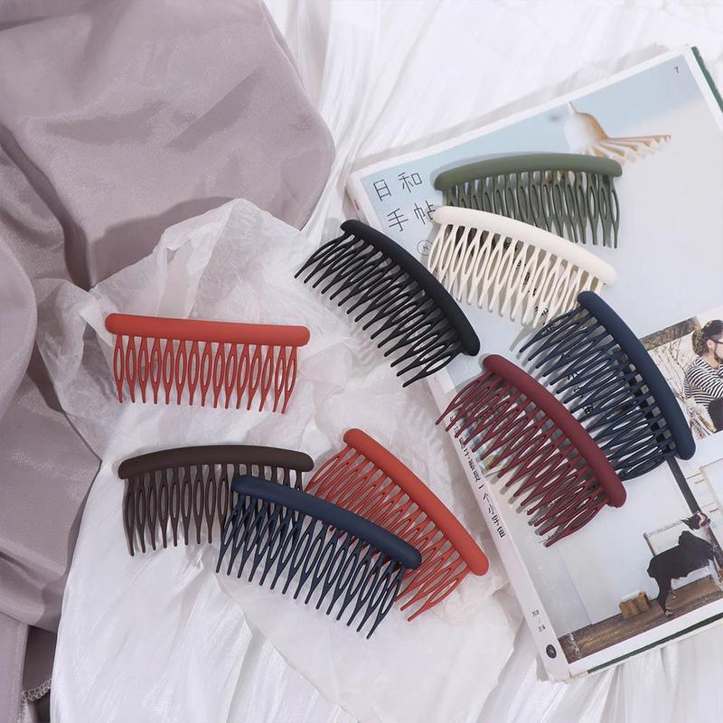 Hair Accessories 15 Teeth Women Hair Clip Frosted Headdress Hair ...
