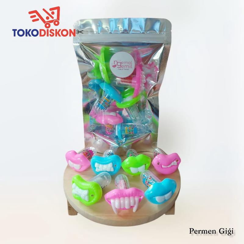 Permen Gigi Permen Keras Aneka Rasa Bentuk Gigi Lucu Warna Warni Snack ...