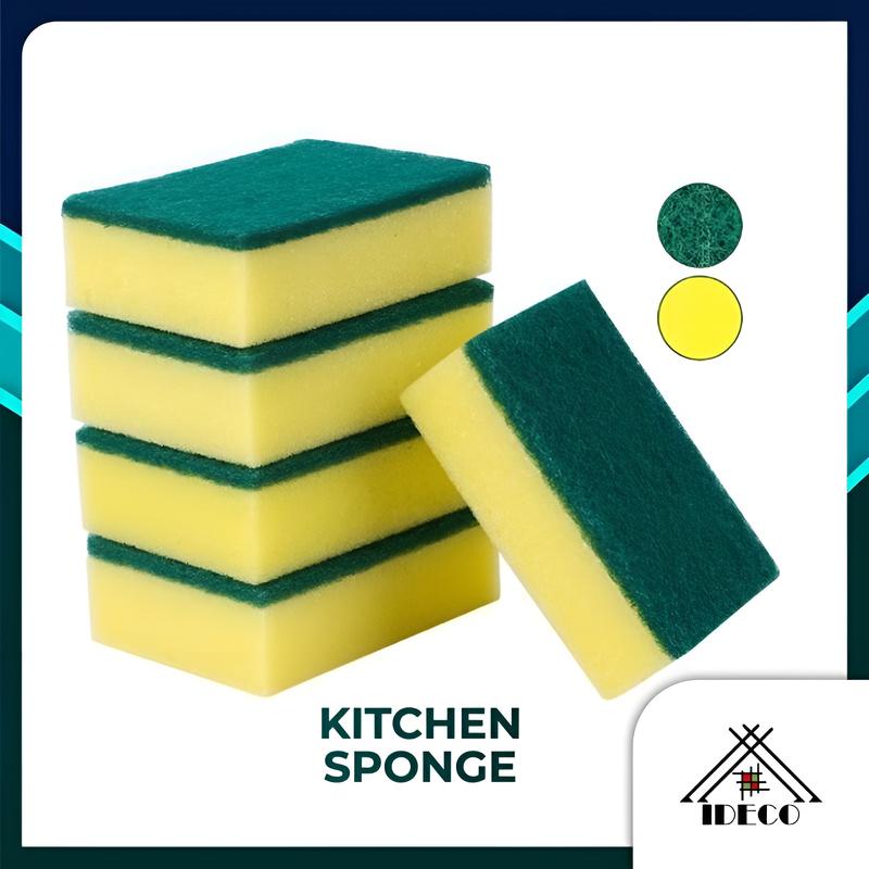 iDECO™ Span Pembersih Dua Sisi Lap Scrub Tebal Kelengkapan Dapur ...