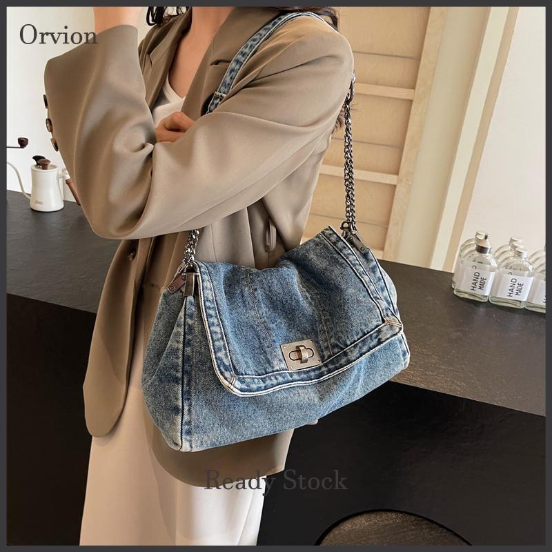 Beg Denim, Untuk Wanita, Gaya Retro, Beg Bahu Rantai, Fesyen - TikTok ...