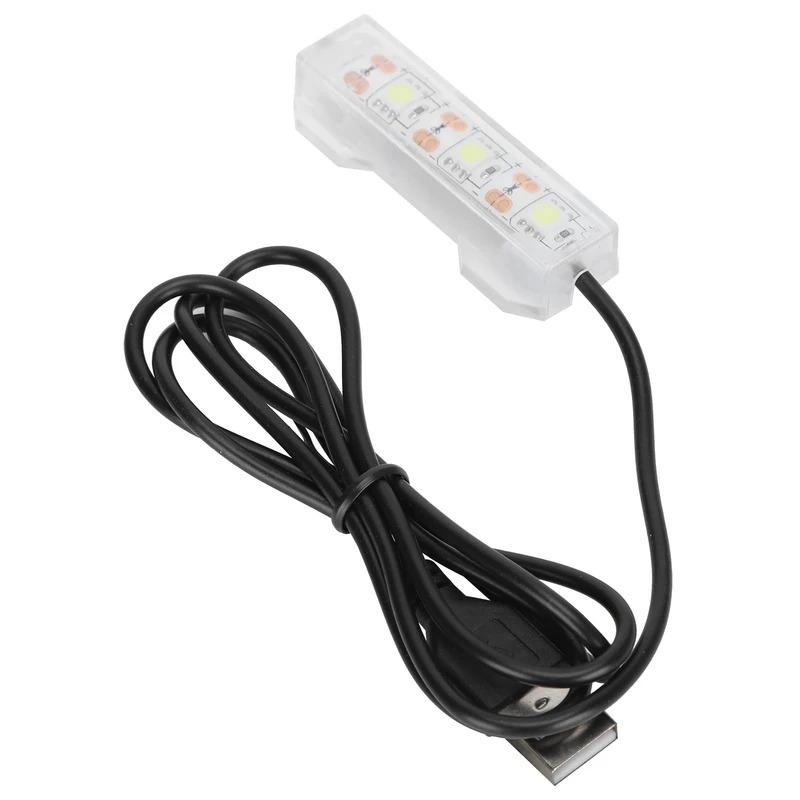 Fish Tank Light Plastic Small Aquarium Plants Light USB LED Desktop ...