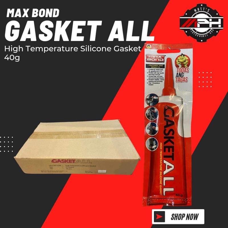MaxBond Gasket All 40g (High Temperature Silicone Gasket) - TikTok Shop ...