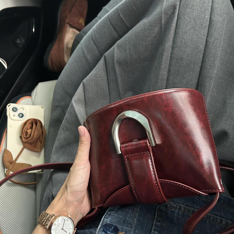 Beg Bahu Kecil, Maillard Retro, Merah Wain, Beg Baldi Selempang ...