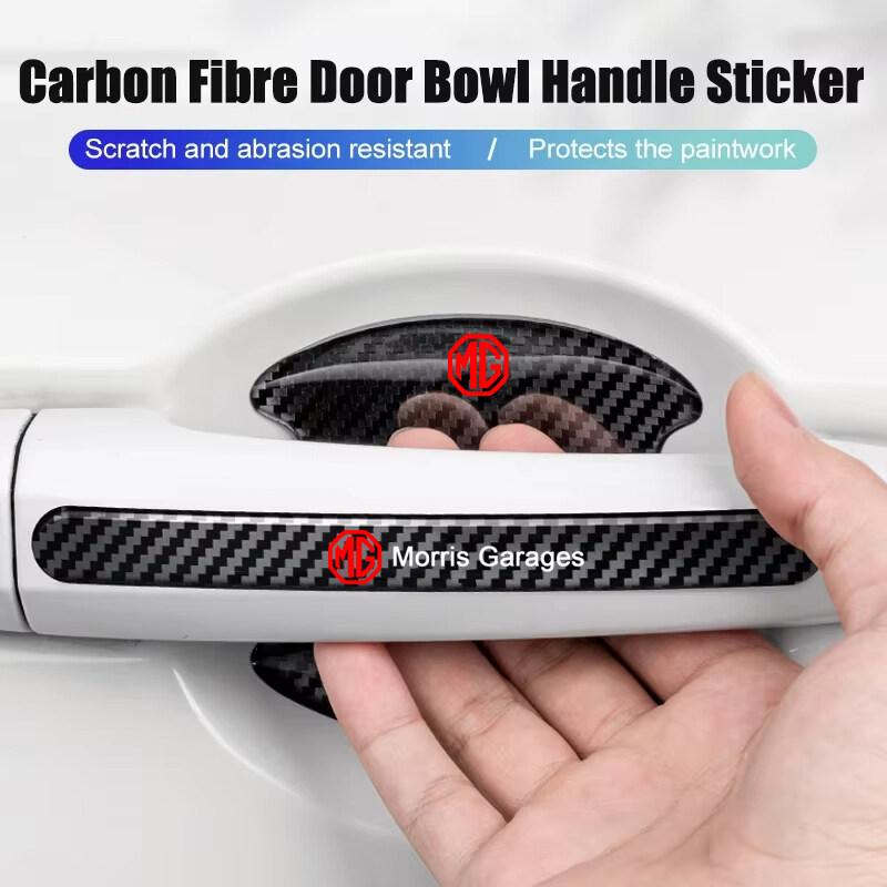 Car Door Carbon Fiber Protection Sticker Handle Film Door Bowl - TikTok ...