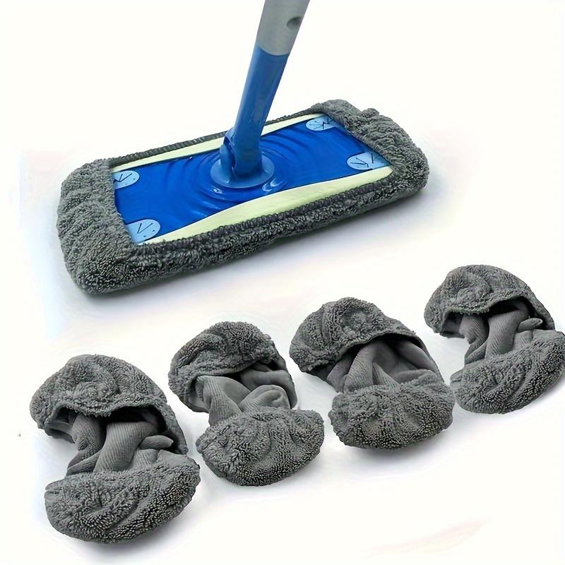Pad Mop Microfiber Boleh Digunakan Semula, Set 4pcs, Boleh Dicuci dan ...