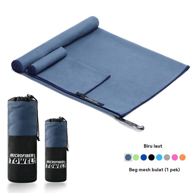 Set Tuala Sukan Bulu, Dua Muka, 3 Keping, Mikrofiber, Cepat Kering ...