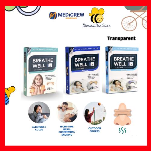 Breath Right & Breathe Well (New Packaging) Nasal Strip Anti Snoring ...