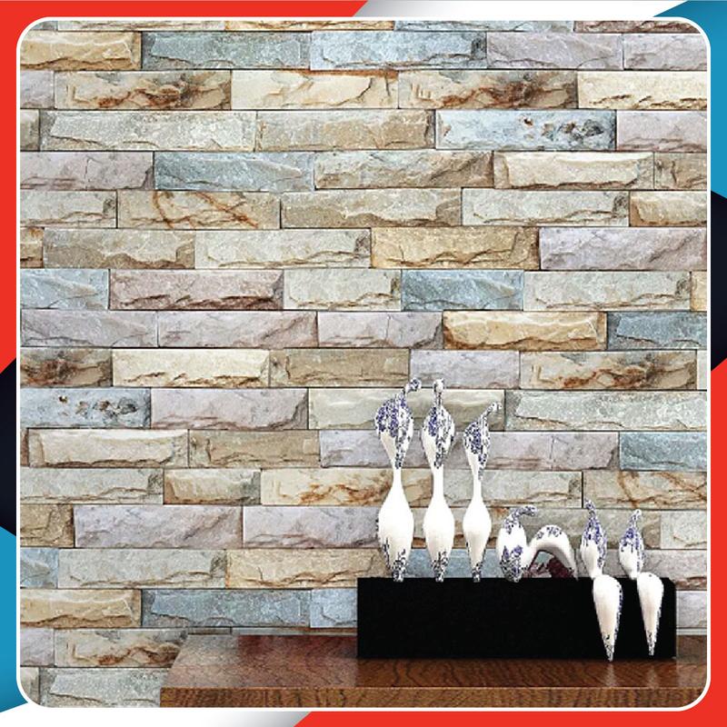 COD - WALLPAPER DINDING BATA ALAM 45CM X 8M STICKER DINDING - Shop ...