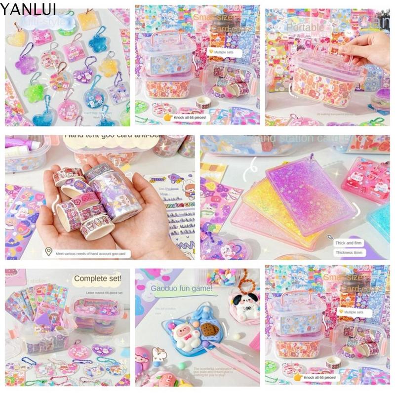DIY Keychain Cartoon Sticker DIY Keychain Making Kit Cartoon - TikTok ...