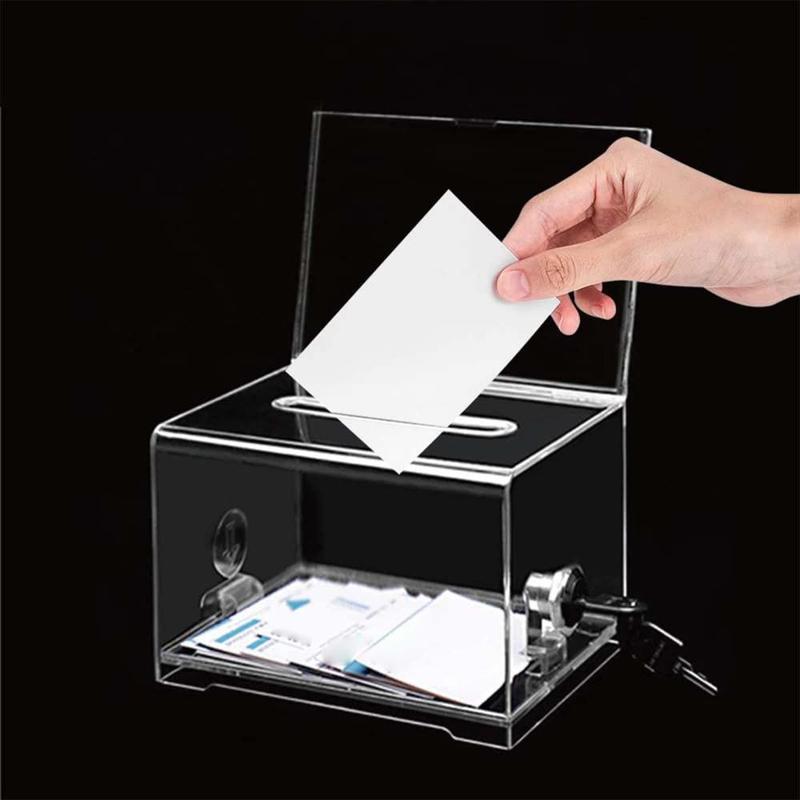 Clear Voting Box Suggestion Box Comment Box Charity Box Storage ...