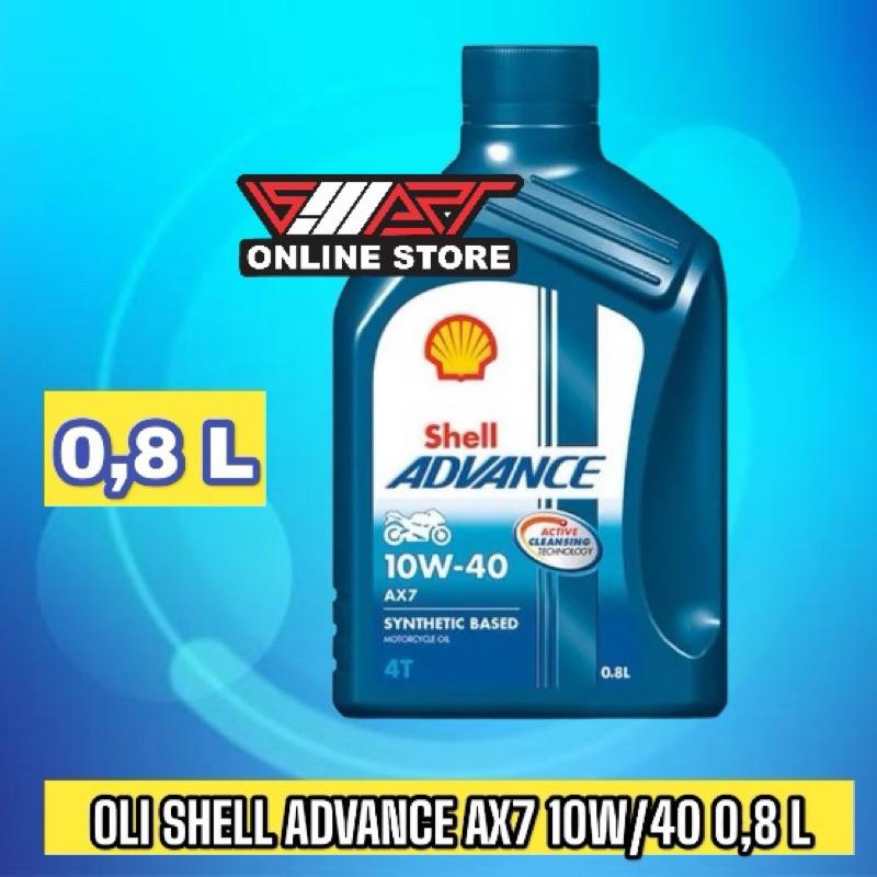 OLI SHELL ADVANCE AX7 10W/40 0,8 LITER - Shop | Tokopedia