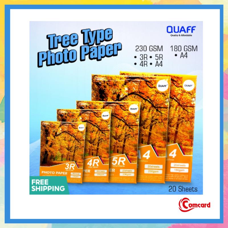 Quaff Tree Type Glossy Photo Paper A4 5r 4r 3r Size 180gsm & - TikTok ...