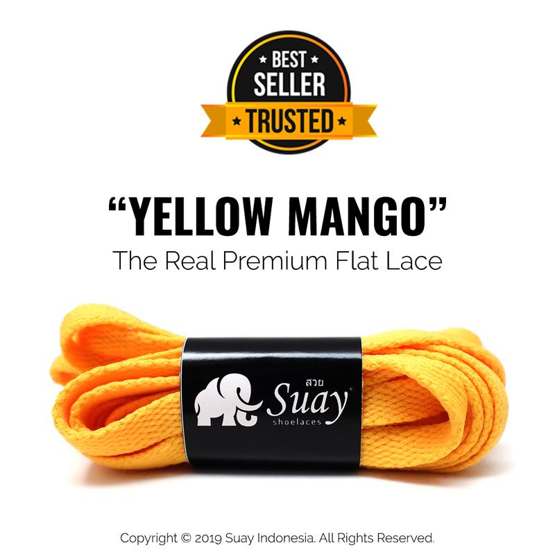 SUAY Tali Sepatu Gepeng (FLAT) Warna Kuning Madu Yellow Mang - Shop ...