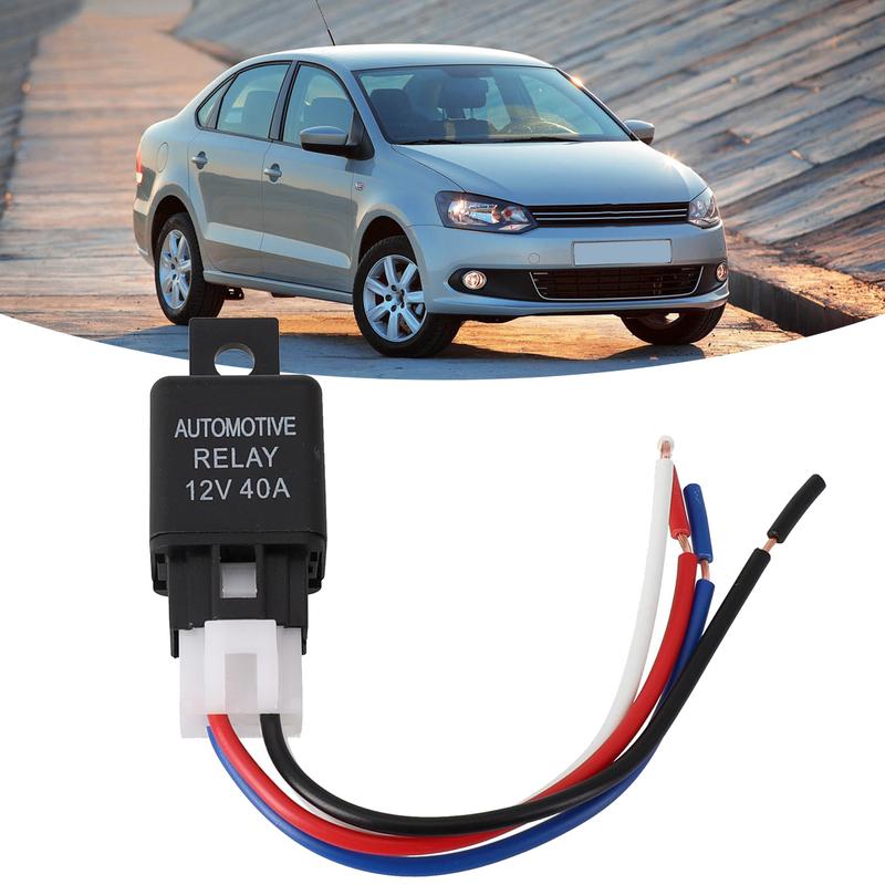 Automotif Kereta Relay SPST, 1-pin, 4-pin, 12V, 40A, untuk Kereta ...