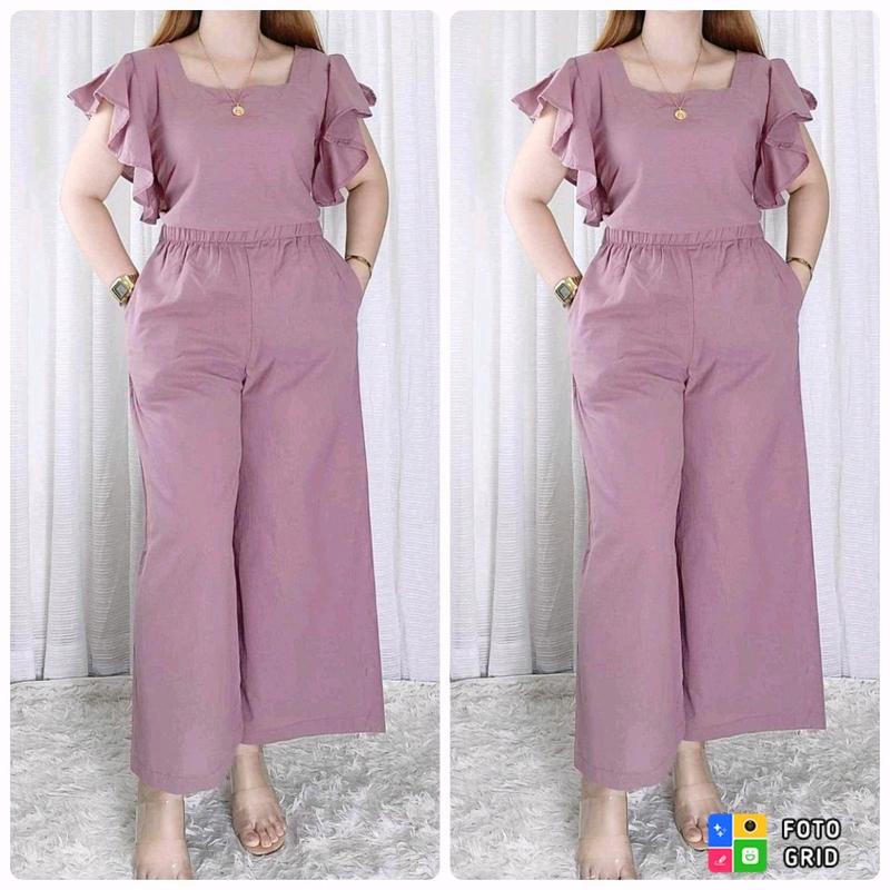 Hera Terno Pants Garterized Linen Fabric - TikTok Shop Philippines