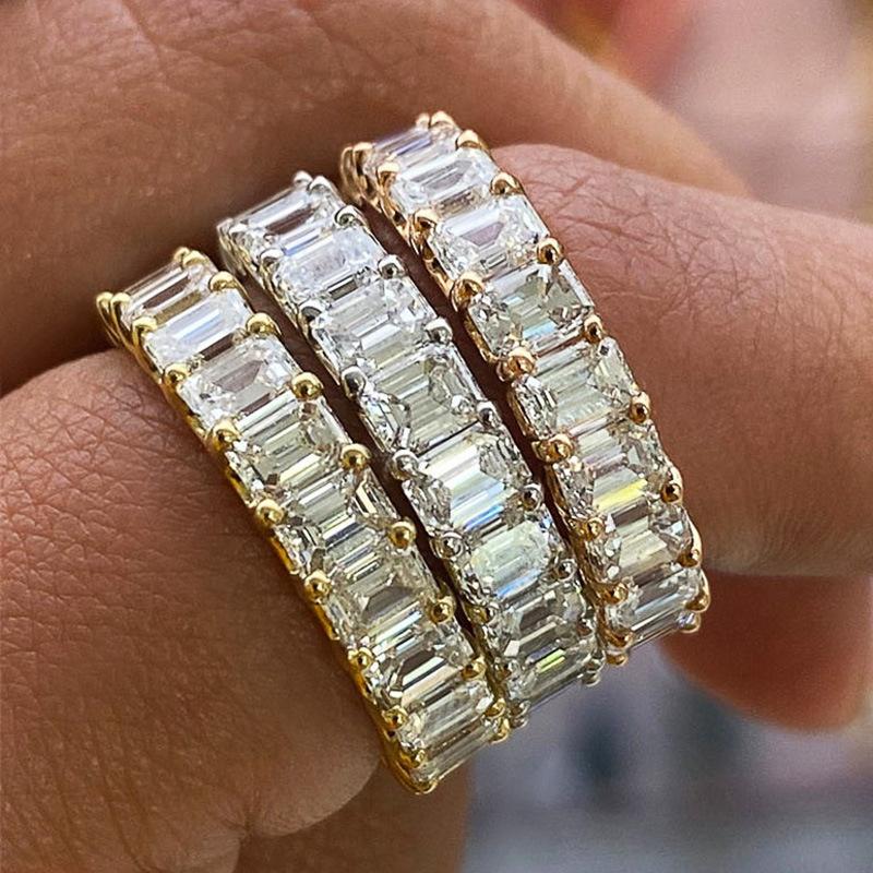 Creative full circle zirconia wedding proposal ring for ladies - TikTok ...