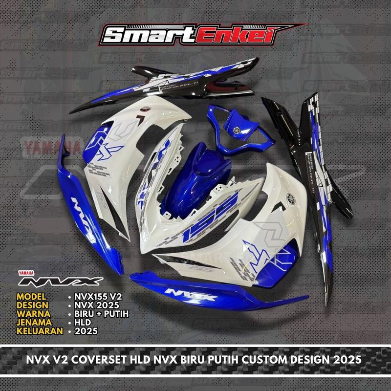 HLD-NVX V2 COVERSET NVX BIRU PUTIH CUSTOM DESIGN 2025 HLD - TikTok Shop ...
