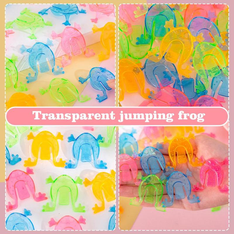 1 Pc Mini Plastic Jumping Frog New Type Of Stress Relieving Creative ...