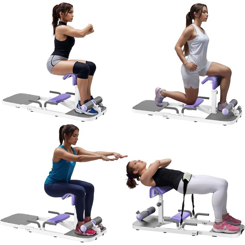 Hip Thrust & Squat Machine for Home - Multi-Function Glute Builder ...