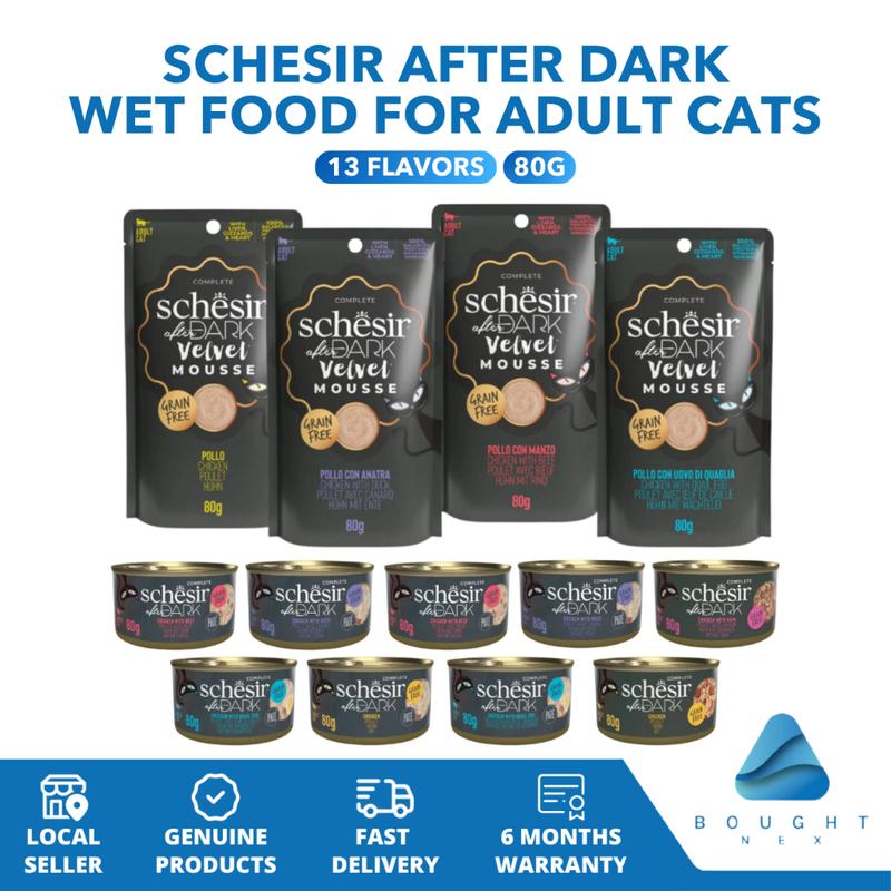 Schesir After Dark Wet Cat Food 80g - Complete & Balanced, High ...