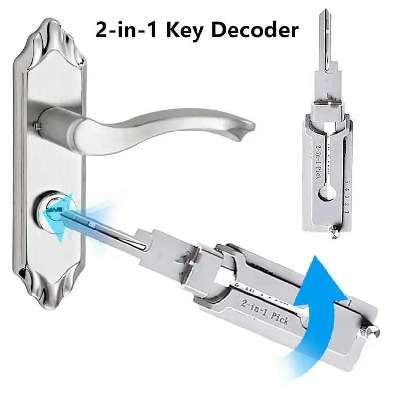 Stainless Steel Key Decoder Precision Hook And Pickup Hand Tool O-ring ...