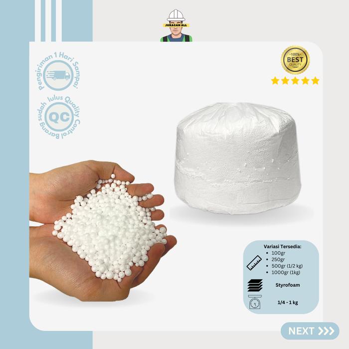 Promo ISI BEAN BAG/BUTIRAN BIJI STYROFOAM/GABUS/STYROFOAM SUPER-PUTIH ...