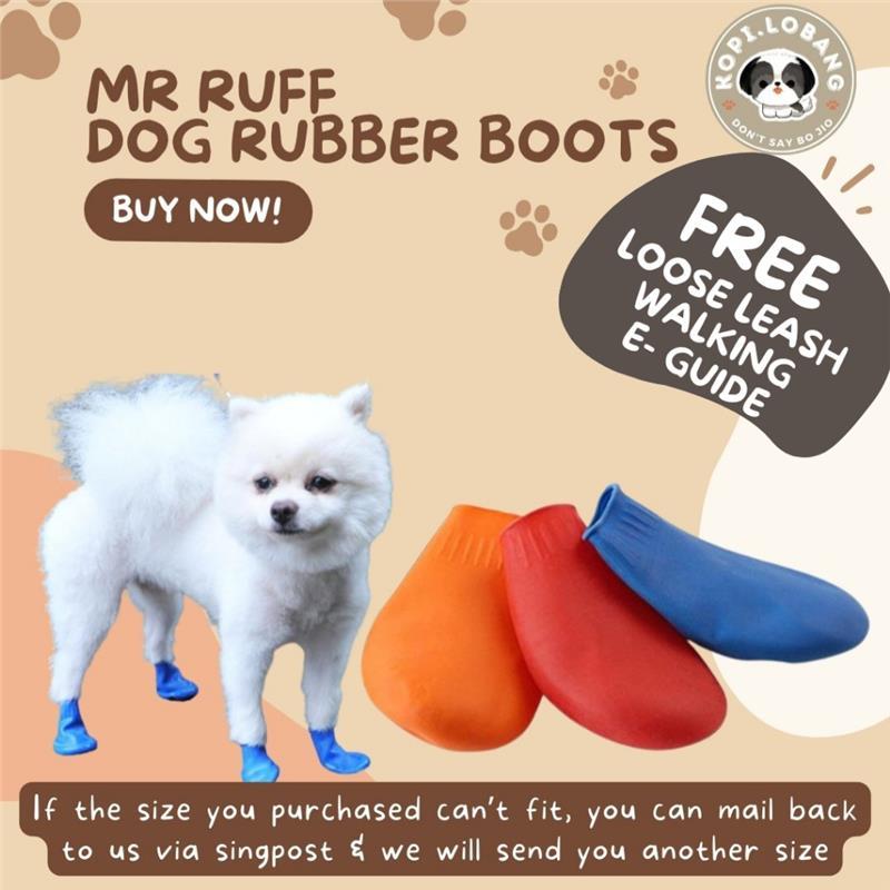 100% Quality MR RUFF DOG RUBBER SHOES BOOTS FREE Loose Leash - TikTok ...