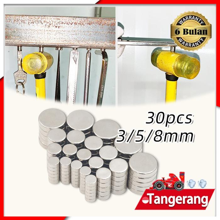Jual 30pcs Magnet Neodium Bulat / Magnet Super / Magnet Bulet / Magnet ...