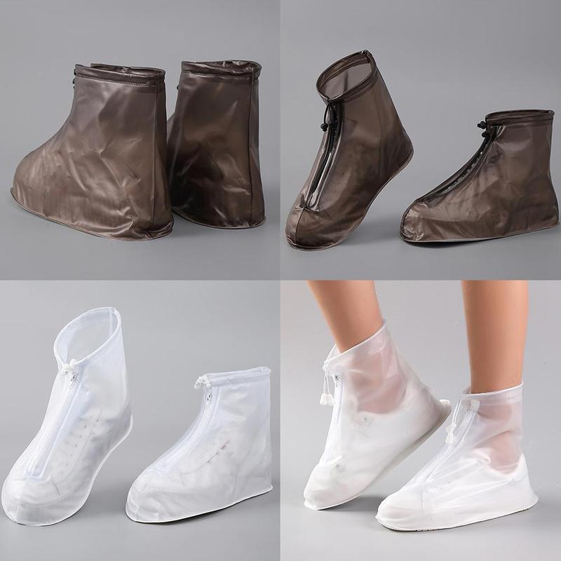 Waterproof Padded Adult Shoe Covers AntiSlip PVC Rainproof Shoe ...
