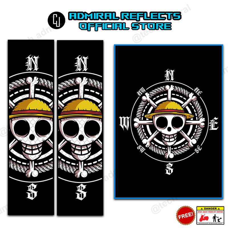 Alloy Top Box Sticker Waterproof One Piece Compass 1 (REFLECTORIZED ...