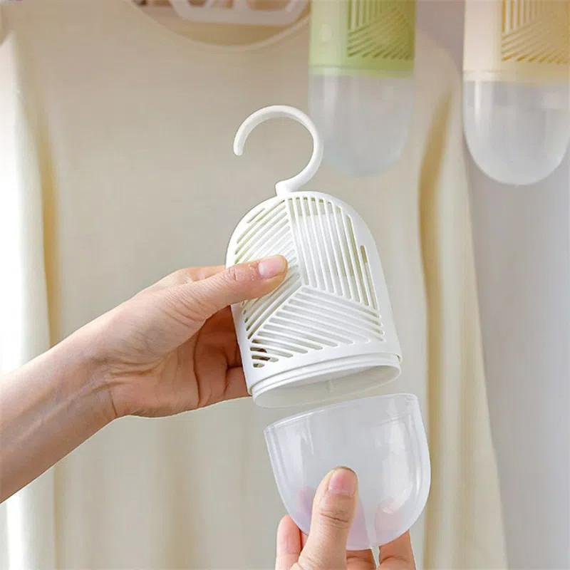 Hanging Wardrobe Dehumidifier Box - Reusable Moisture Absorber - TikTok ...