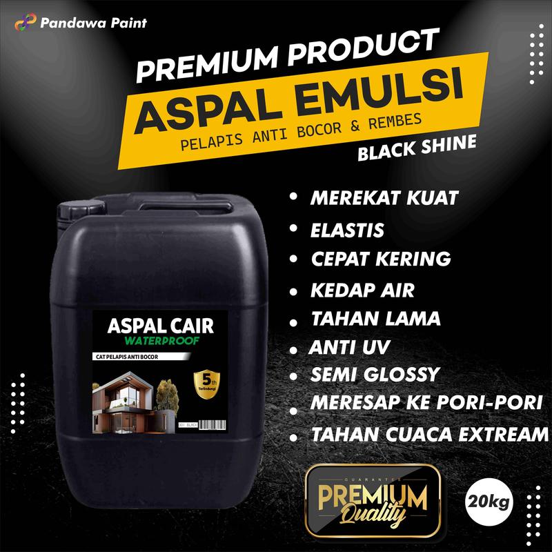 Cat Pelapis Anti Bocor Aspal emulsi 20 kg-Rembes-Tahan Air ...