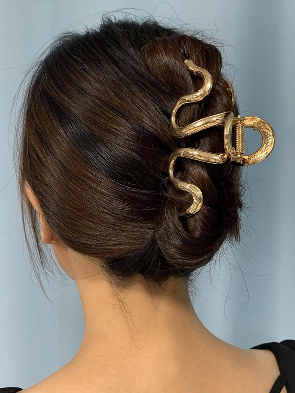Women's Punk Style Snake Design Hair Claw, Elegant Novelty Trendy ...