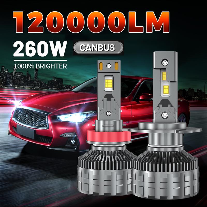 2pcs H7/H4/H11/H1/H8/H9/HB4/HB3/9005/9006/9012/9007/HB5/9008/H13 Turbo ...