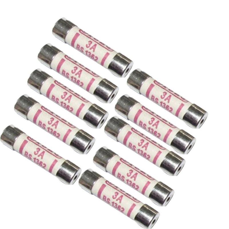 Fius Tiub Seramik Silinder, 10 keping, 240V, 3A, 6x25mm - TikTok Shop ...