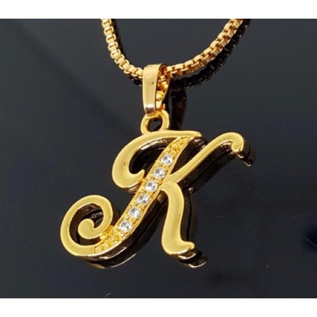 Liontin huruf inisial lapis leontin alphabet leontin huruf leontin nama ...